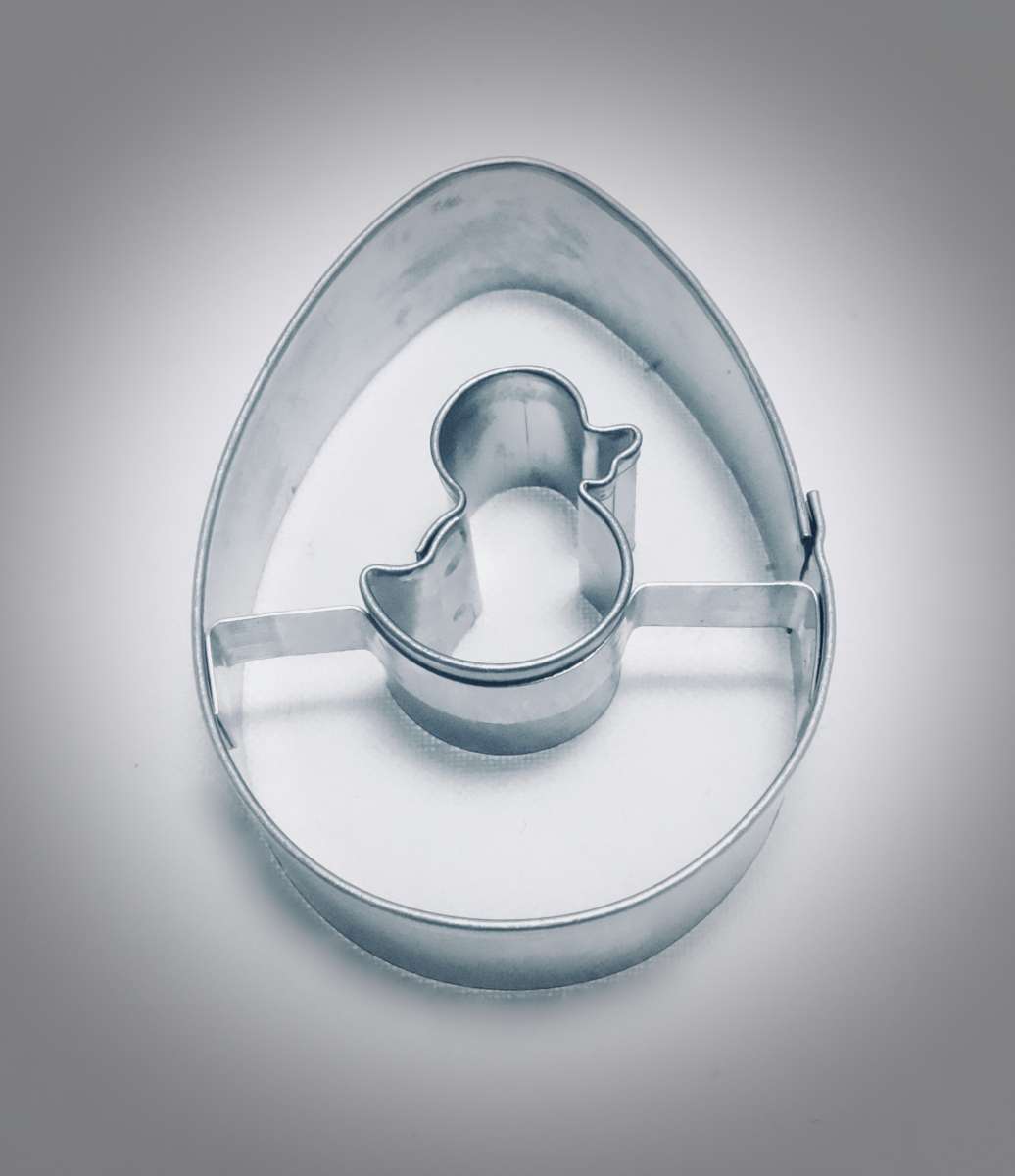 Plätzchen Ausstecher Edelstahl Linzer, Ei, Ei mit Ente, Ostern ...